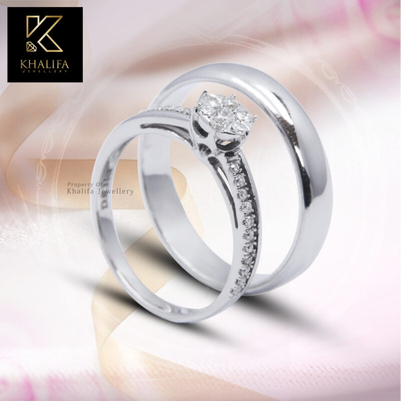 Cincin Kawin/Cincin Tunangan MWR 1037PL - Khalifa Jewellery